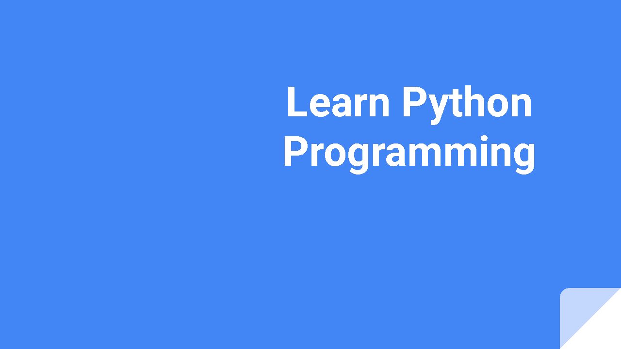 python basics | ITlearn360