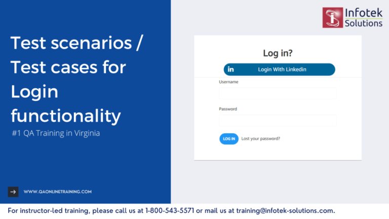 Test Scenarios Test Cases For Login Functionality Learn Qa Training
