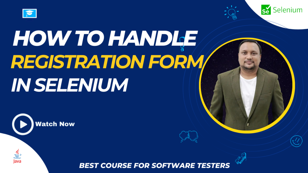 Handle registration form in Selenium Online Course Video